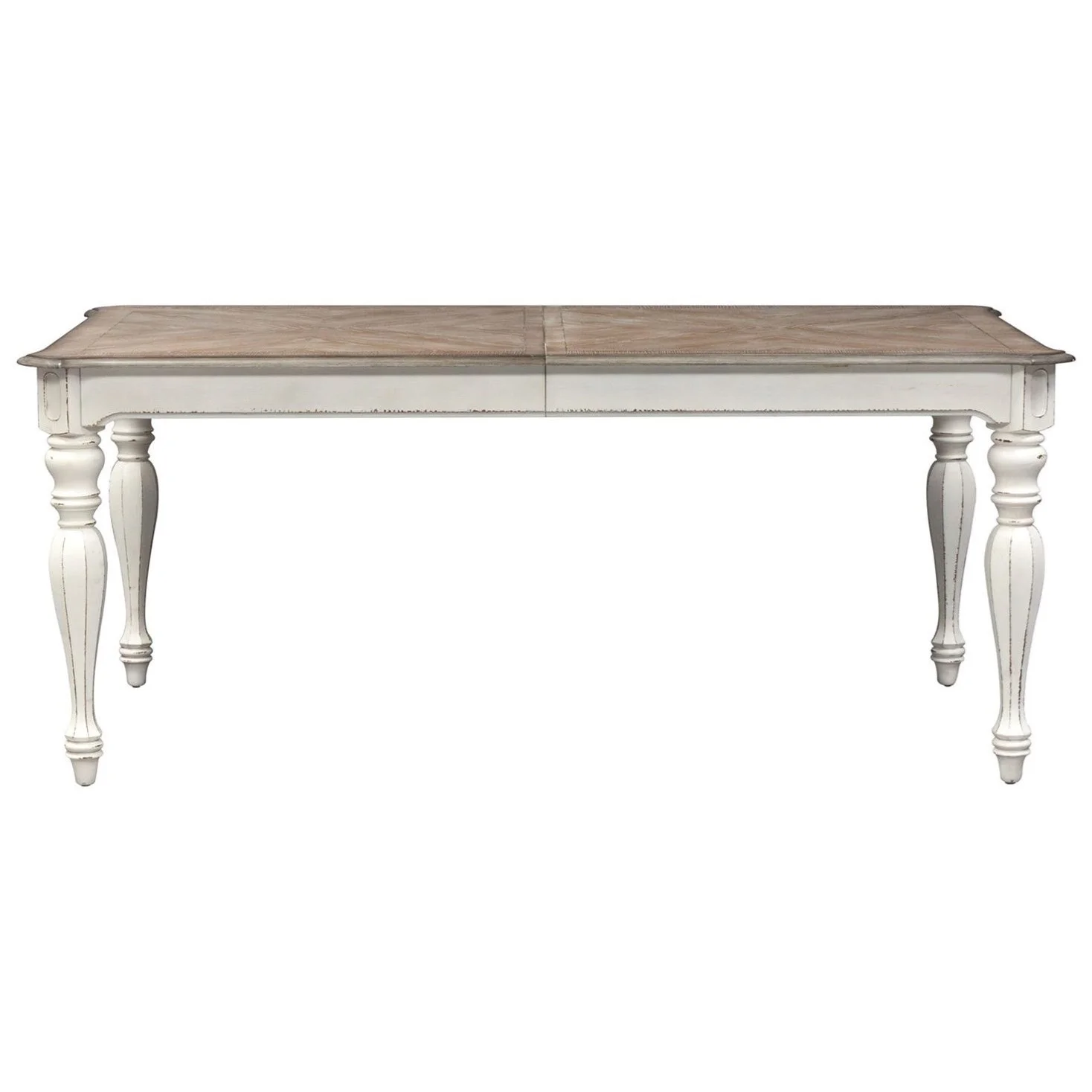 Liberty Furniture Magnolia Manor 647569128 Traditional Rectangular Dining Table with 2 Leaf's ...